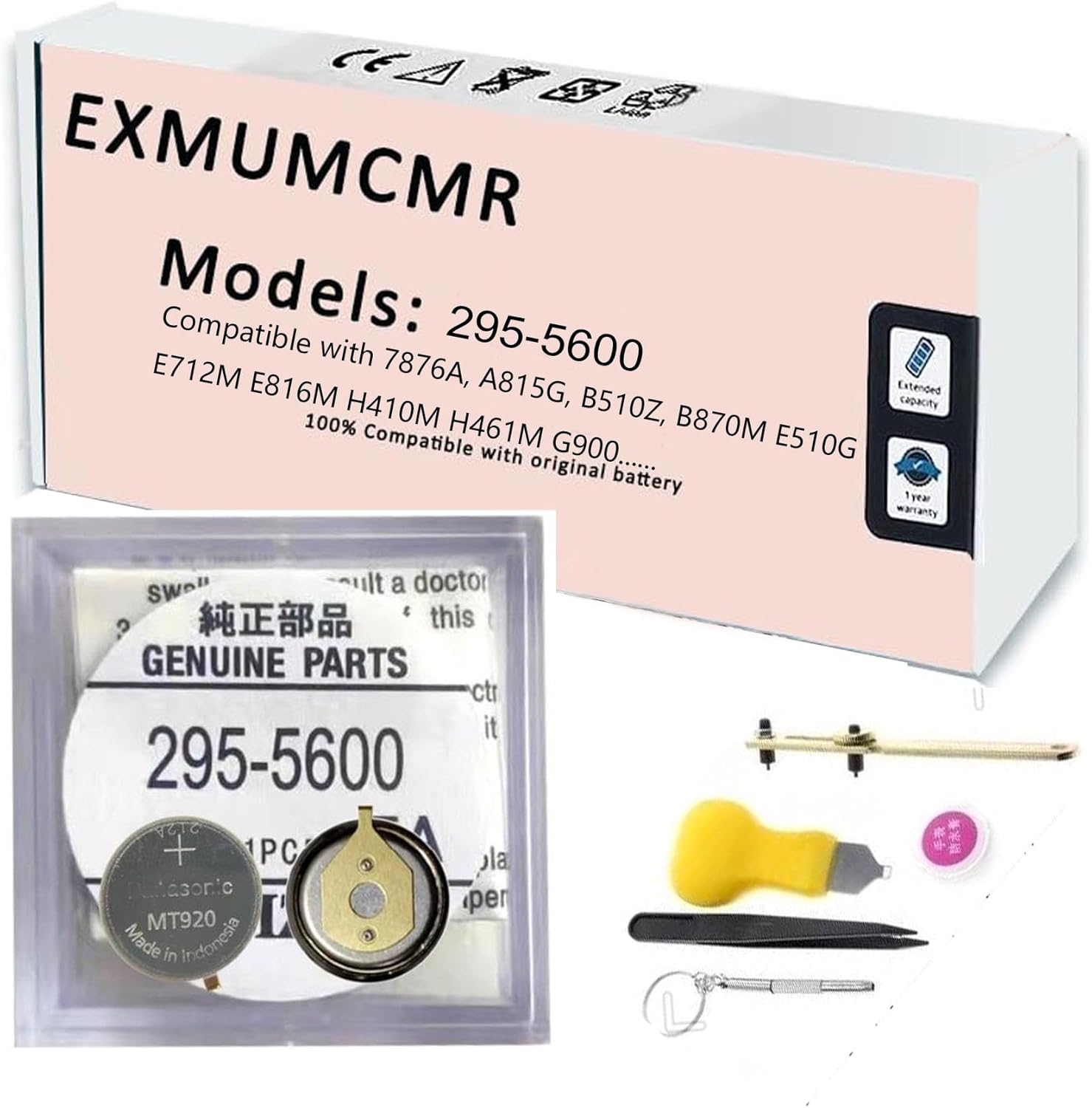 Amazon.com: EXMUMCMR 295-5600 Battery,Compatible with Citizen Ecodrive ...
