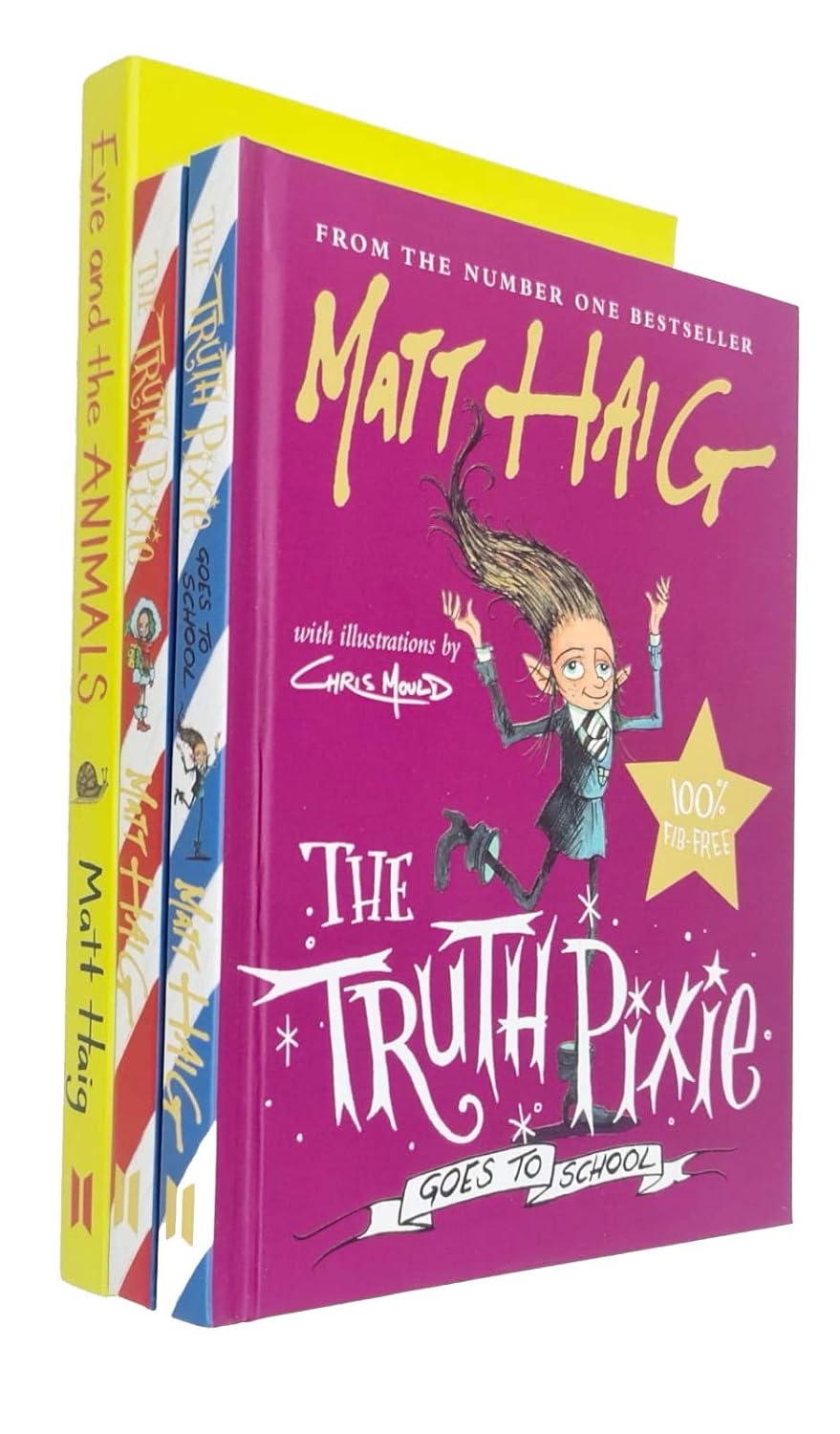Matt Haig Collection 3 Books Set (Evie and the Animals [Paperback], The Truth Pixie Goes to ...