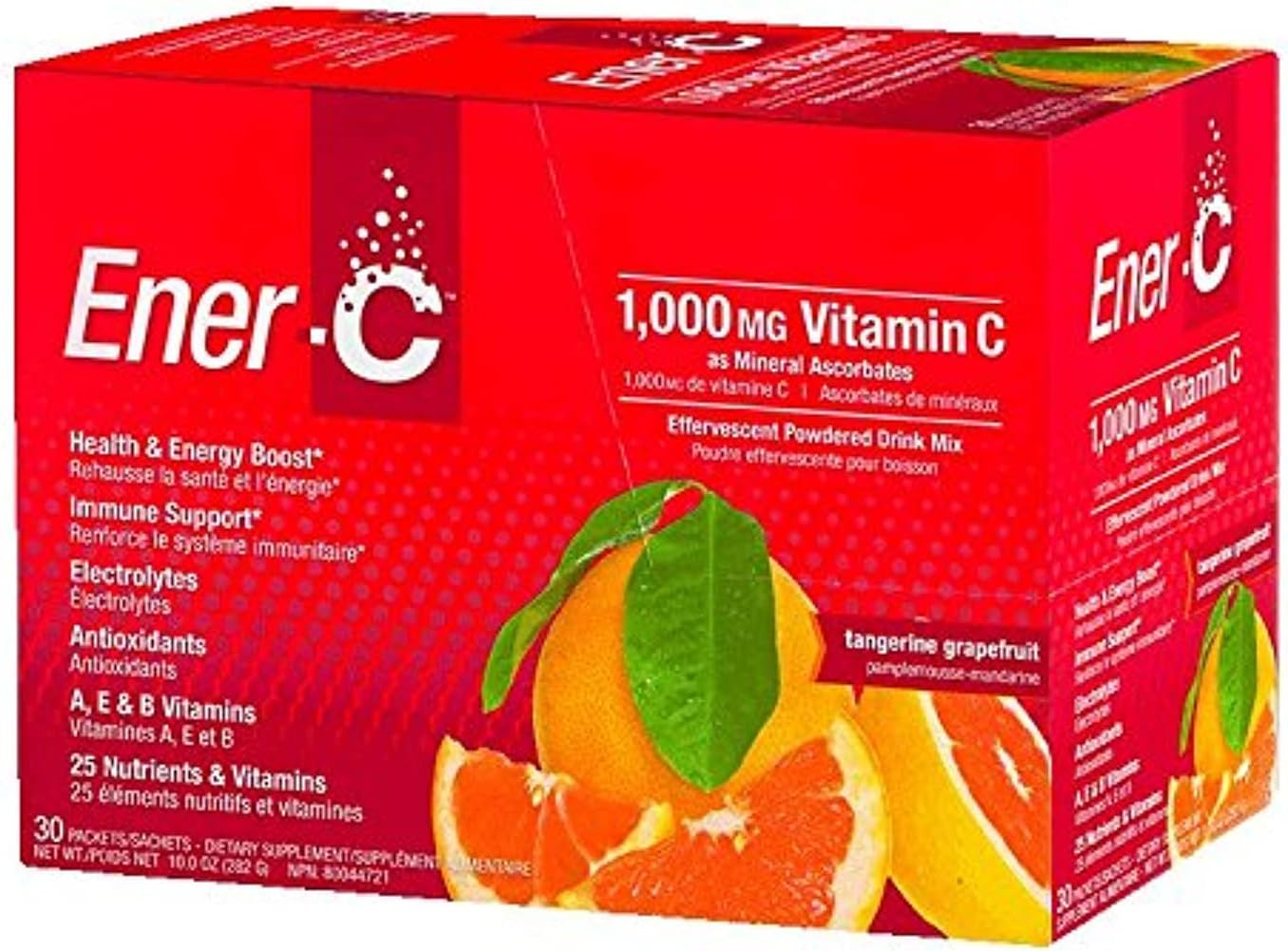 Amazon.com: Ener-C Vitamin Drink Mix, Tangerine Grapefruit, 1000 Mg, 30 ...