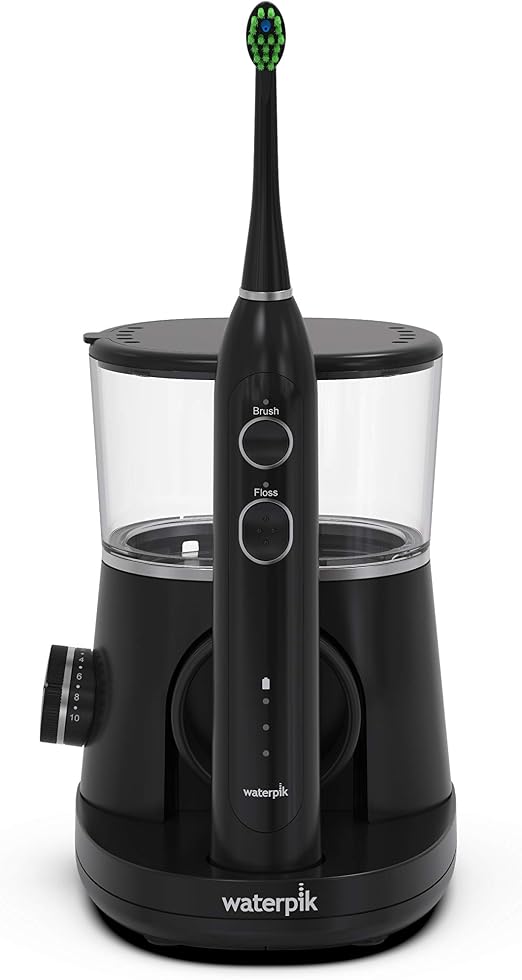 Amazon.com: Waterpik Sonic-Fusion Flossing Toothbrush-Black : Health ...