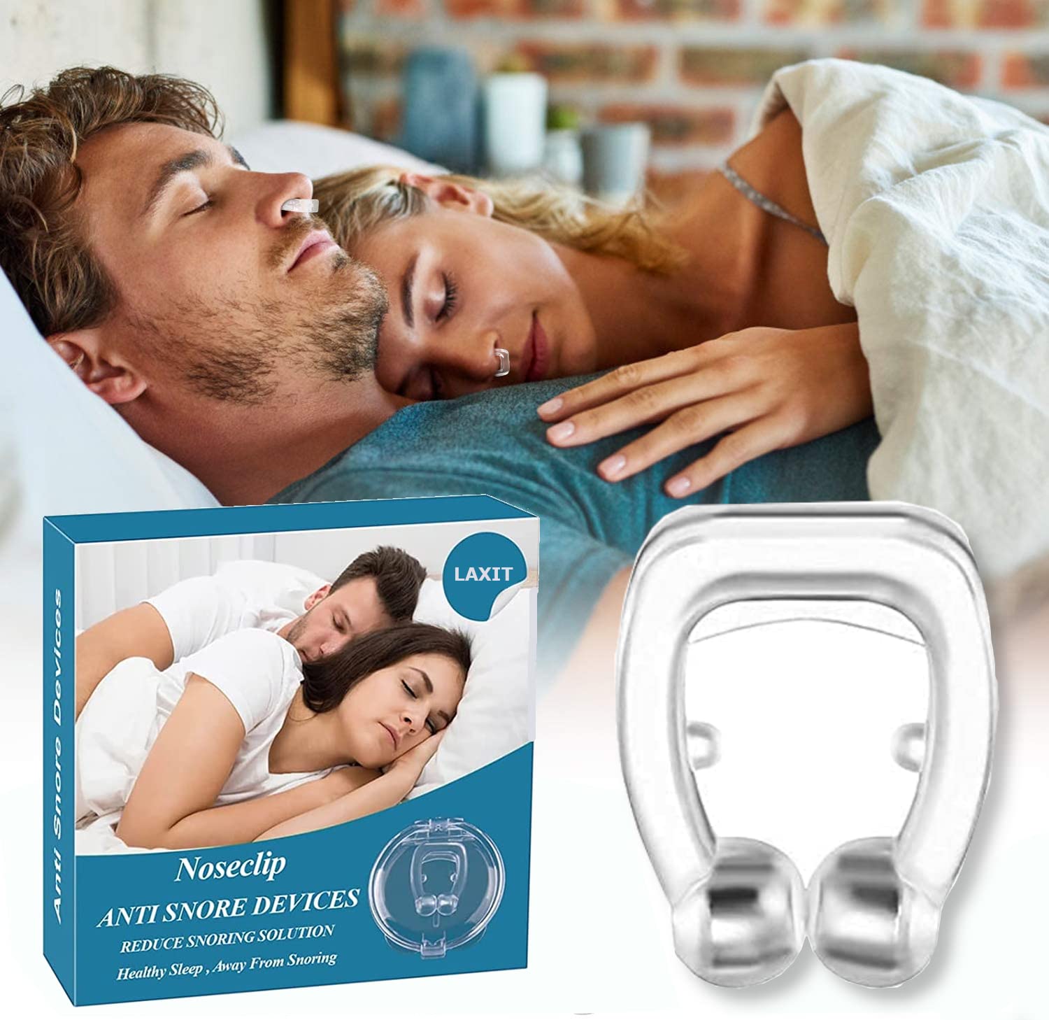 Buy Laxit Anti Snoring Device, Snore Free Nose Clip, Snoring Solution ...