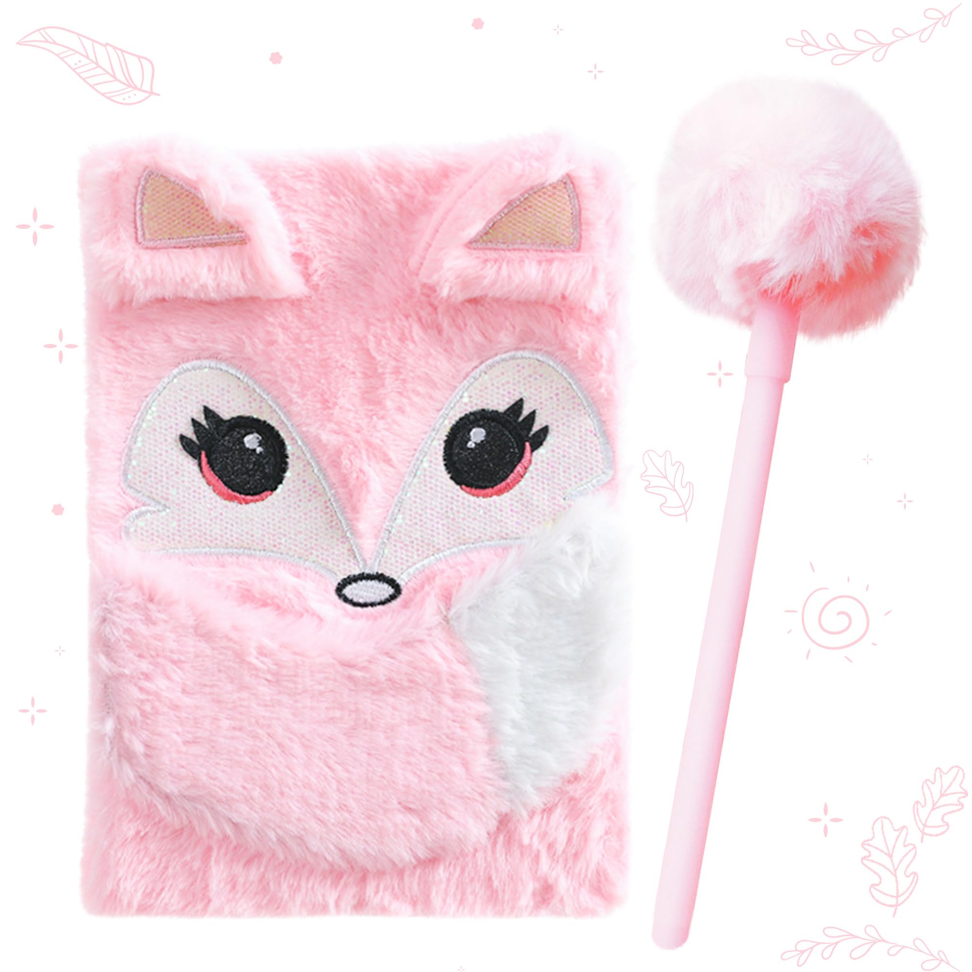 Amazon.com : LaVenty Pink Woodland Birthday Woodland Party Supplies Fox ...