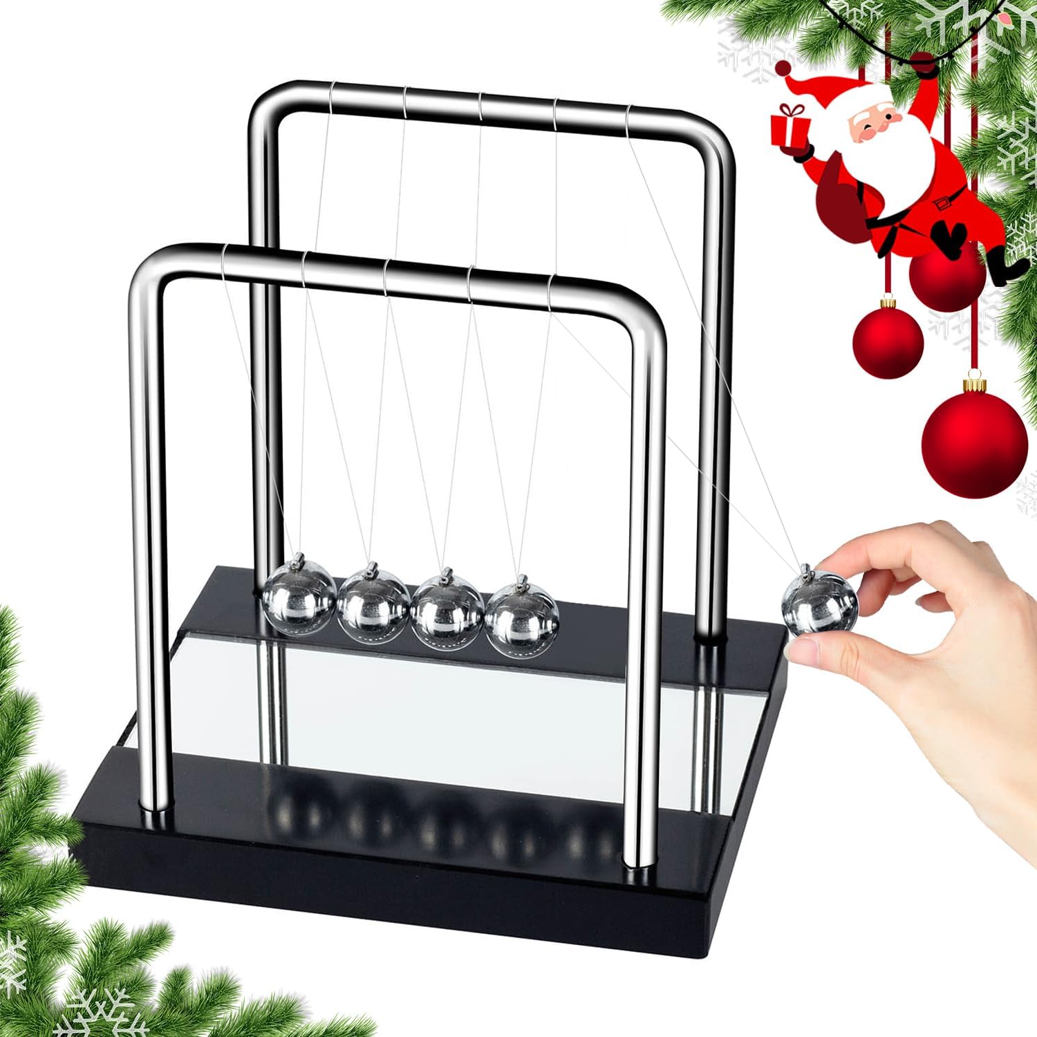 Amazon.com: DOTSOG Oversized Newton's Cradle, Desk Table Decor Metal ...