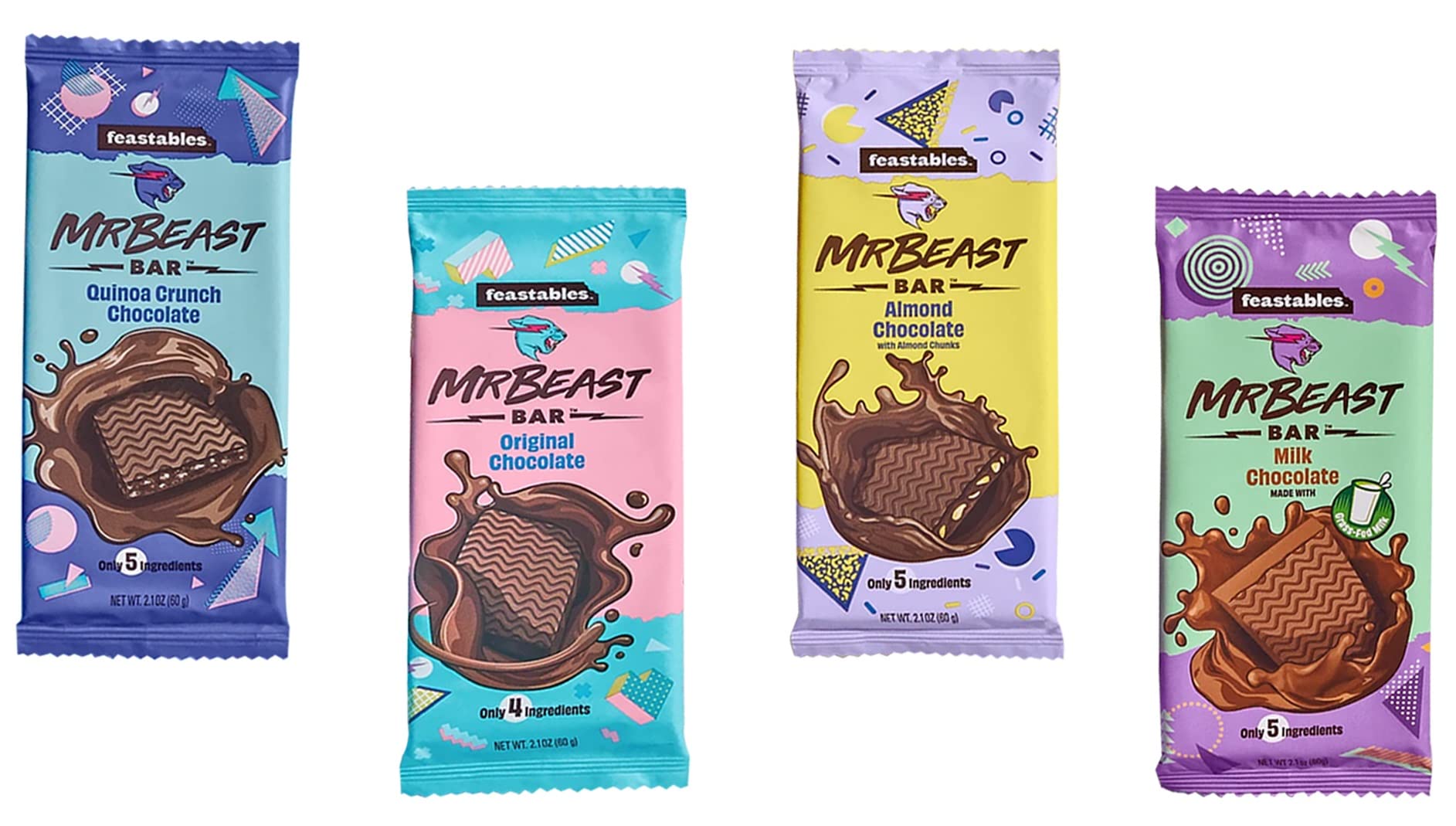 Buy Beast Bar Quinoa Crunch Chocolate, Almond Chocolate, Original ...