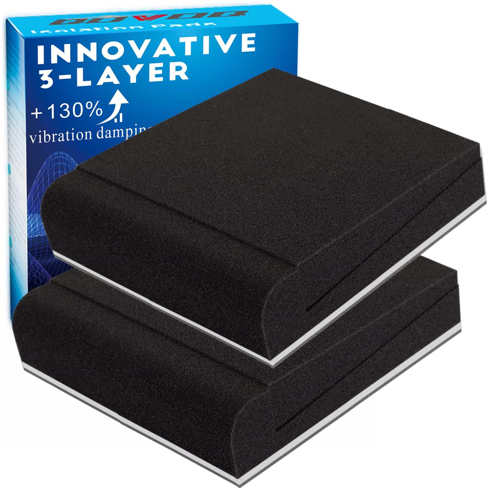 Amazon.com: QDVDQ 2 Pack Studio Monitor Isolation Pads, Innovative 3 ...