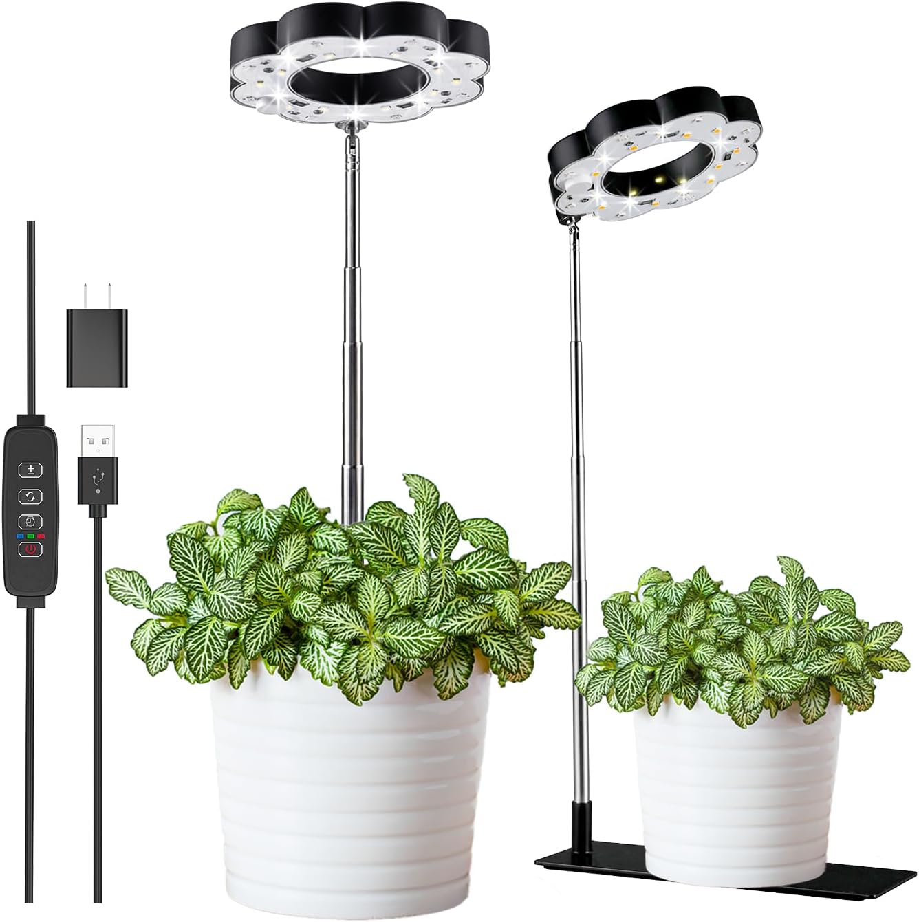 Amazon.com : UEHICT Plant Grow Lights for Indoor Plants, Full Spectrum ...
