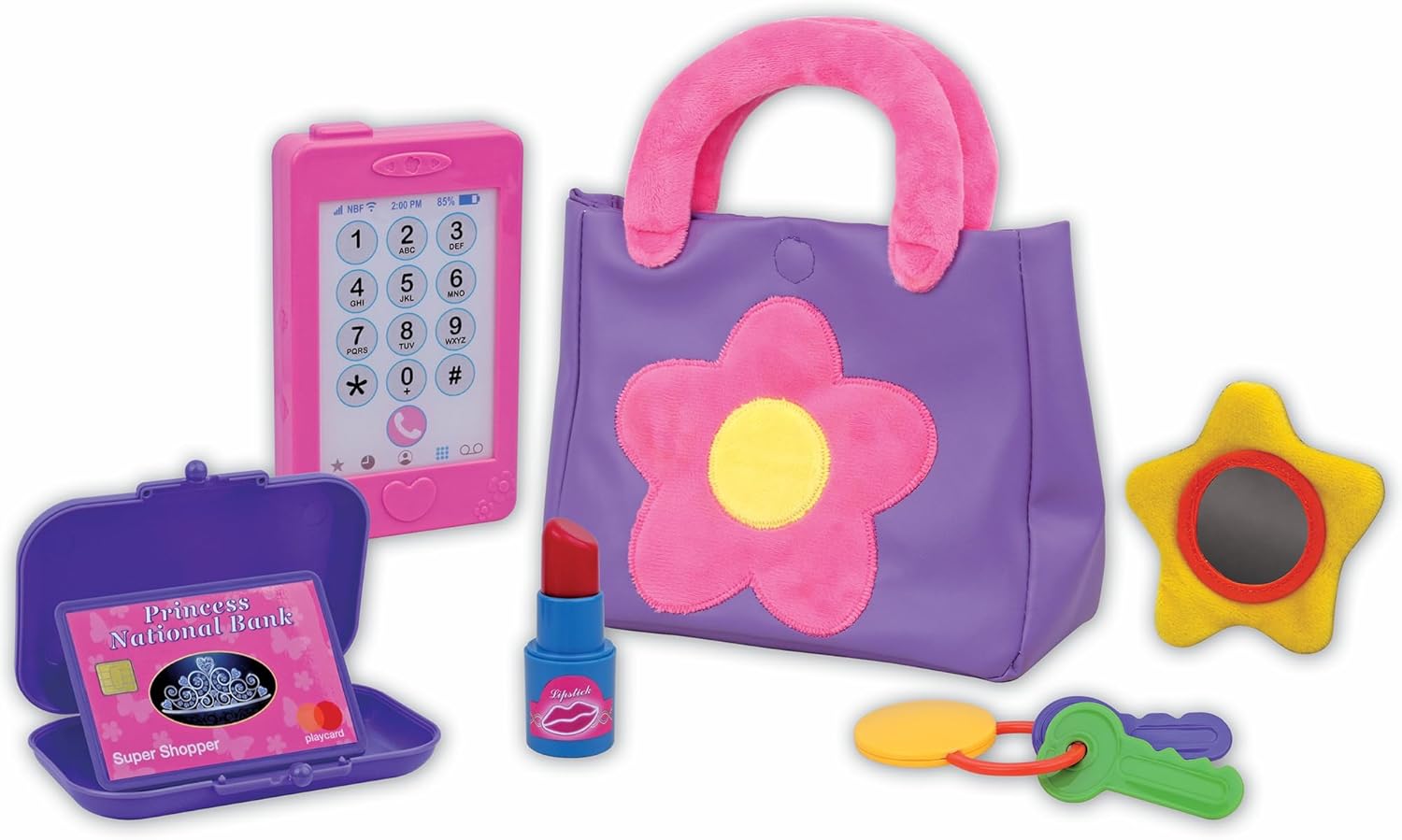 Amazon.com: Nothing But Fun Toys Let's Pretend Play Purse Set Designed ...