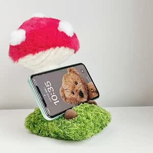 Amazon.com: Adjustable Mushroom Shaped Plush Phone Holder : Cell Phones ...