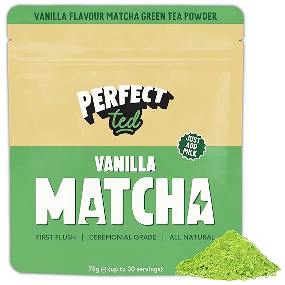 Amazon.com: Perfect Ted Matcha Powder | Vanilla Bean Flavor 75g ...