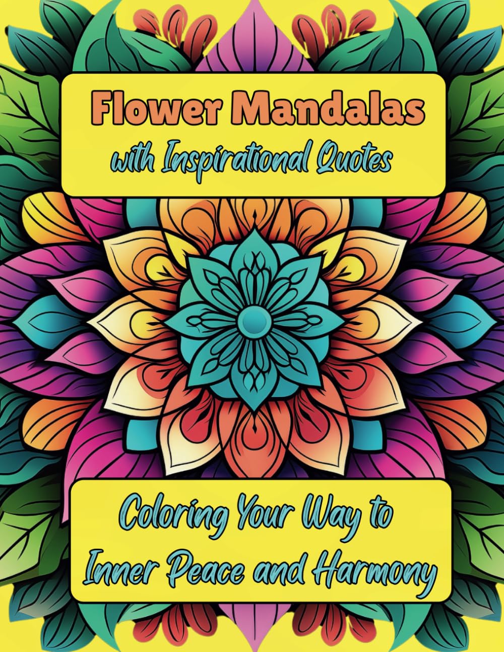 Amazon.com: Inspirational Flower Mandalas: Coloring Your Way to Inner ...