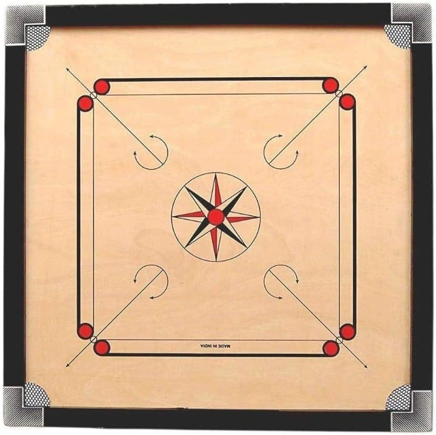 Buy DishanKart Full Size Wooden Ply Size- 32x32 inch Carrom Board with ...