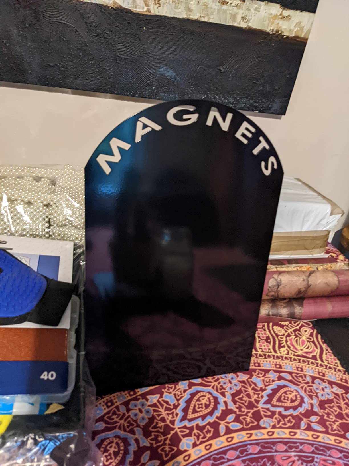 Magnet Counter Stand Black Memo Board (K116) : Amazon.co.uk: Stationery ...