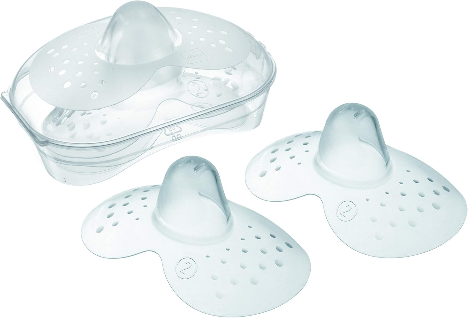 MAM Nipple Shields Size 2 (Pack of 2), Breast Shields with Sterilisable ...