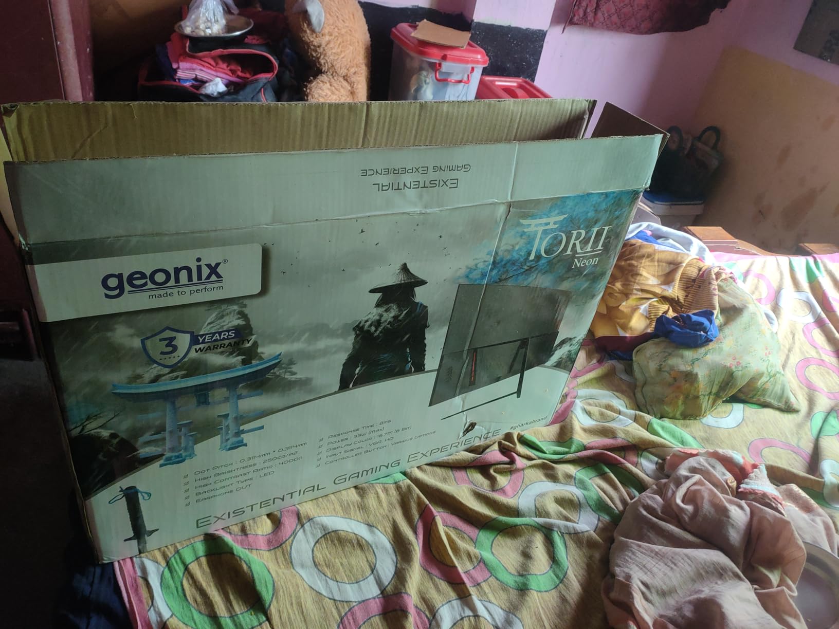 GEONIX Neon 27 Inch LED Curved Monitor 68.58 CM(27''),75Hz Refresh Rate ...