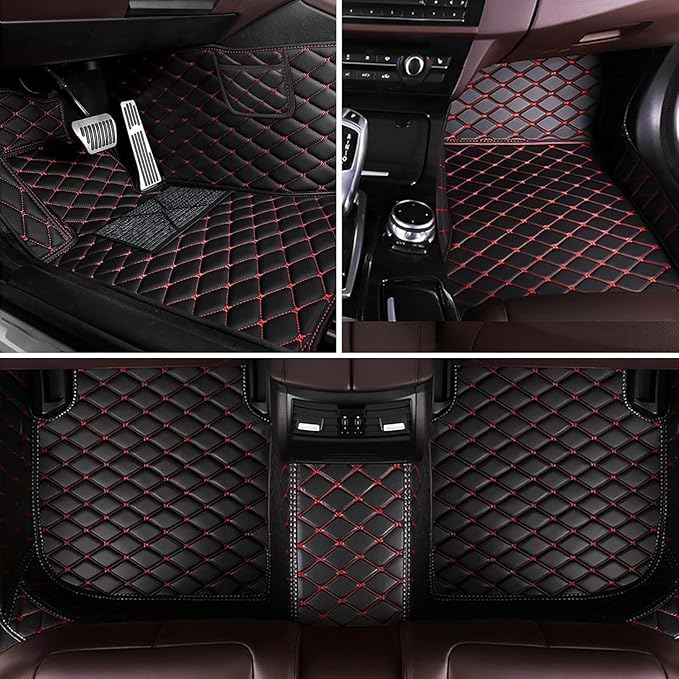 Premium 7D Car Floor Mat Full Set for MG Windsor EV| Luxury Leather ...