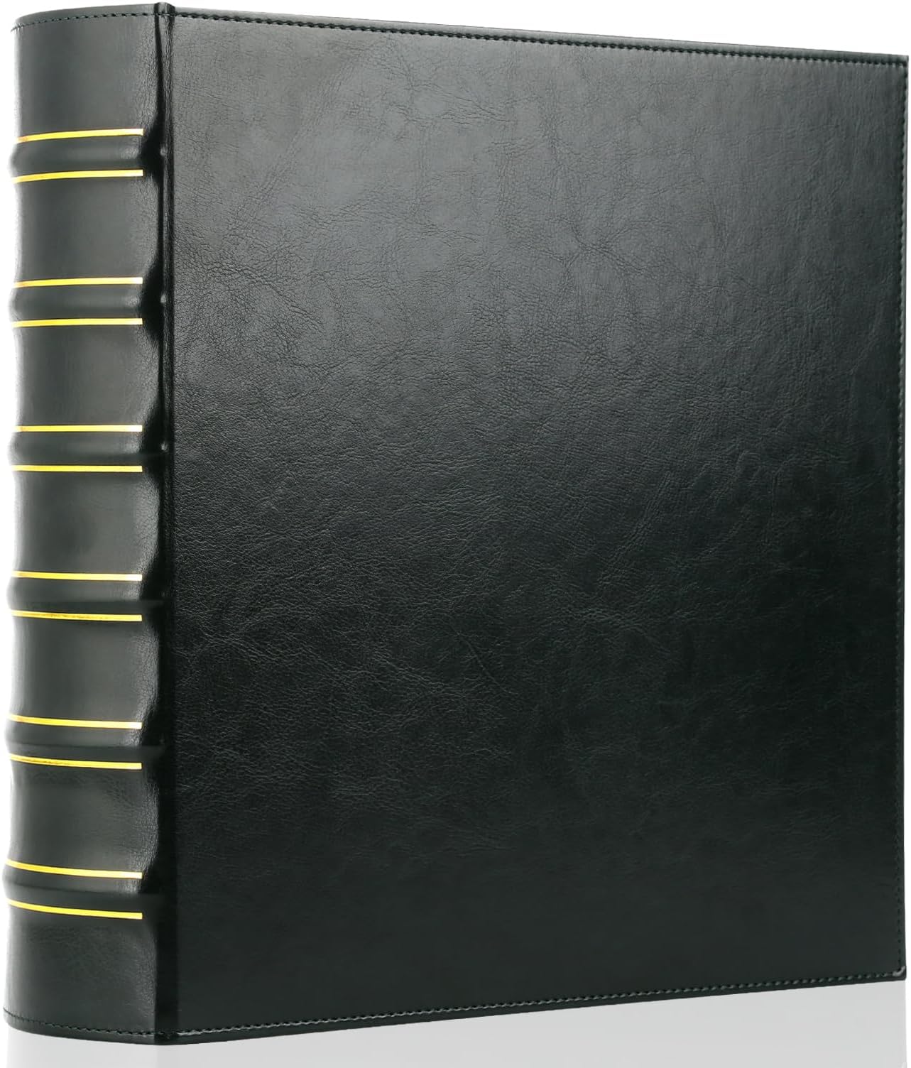 Amazon.com : Samsill Vintage Hardback 3 Ring Leather Black Binder ...