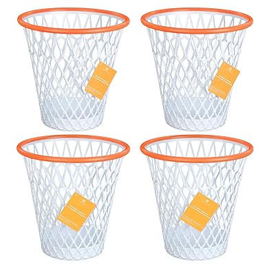 Amazon.com: 4 PCS Basketball Trash Can,Wastebasket,Basketball gift ...