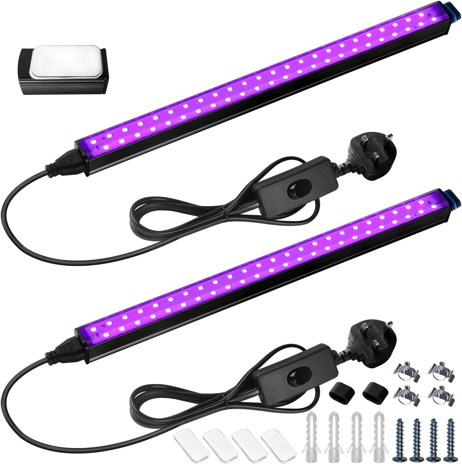 Barrina UV Black Light, Portable UV LED Lights UK Plug with On/Off ...