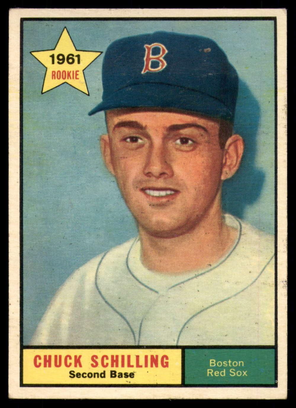 Amazon.com: 1961 Topps #499 Chuck Schilling Very Good RC Rookie Red Sox ...