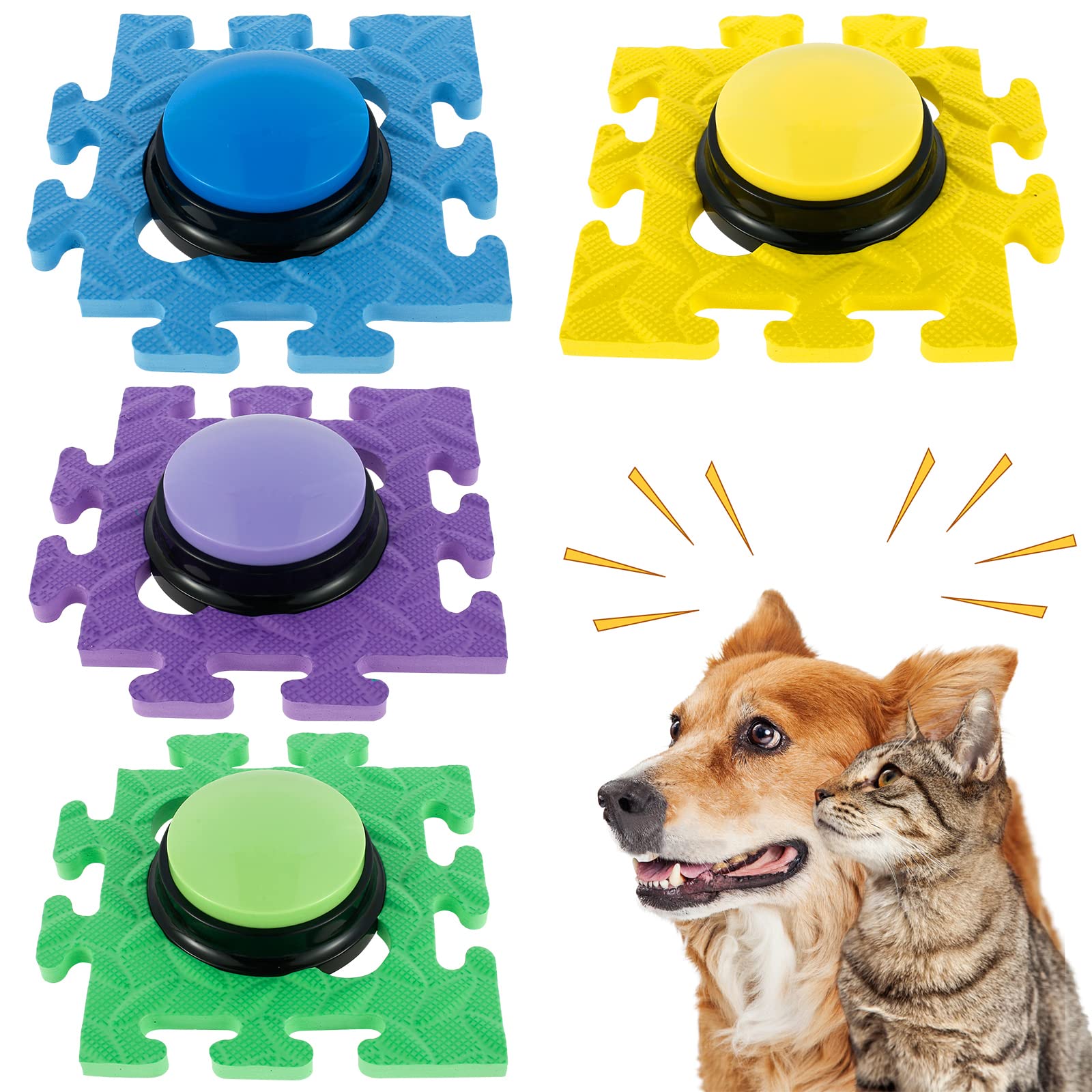 4Pcs Recordable Dog Button, 30 Seconds Voice Recording Pet ...