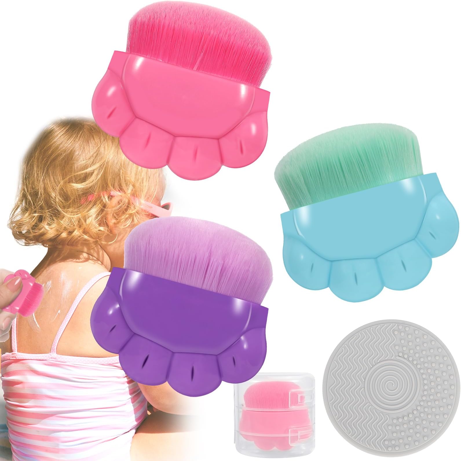 Amazon.com: Mothercould Sunscreen Brush Set - Lotion Applicator for ...