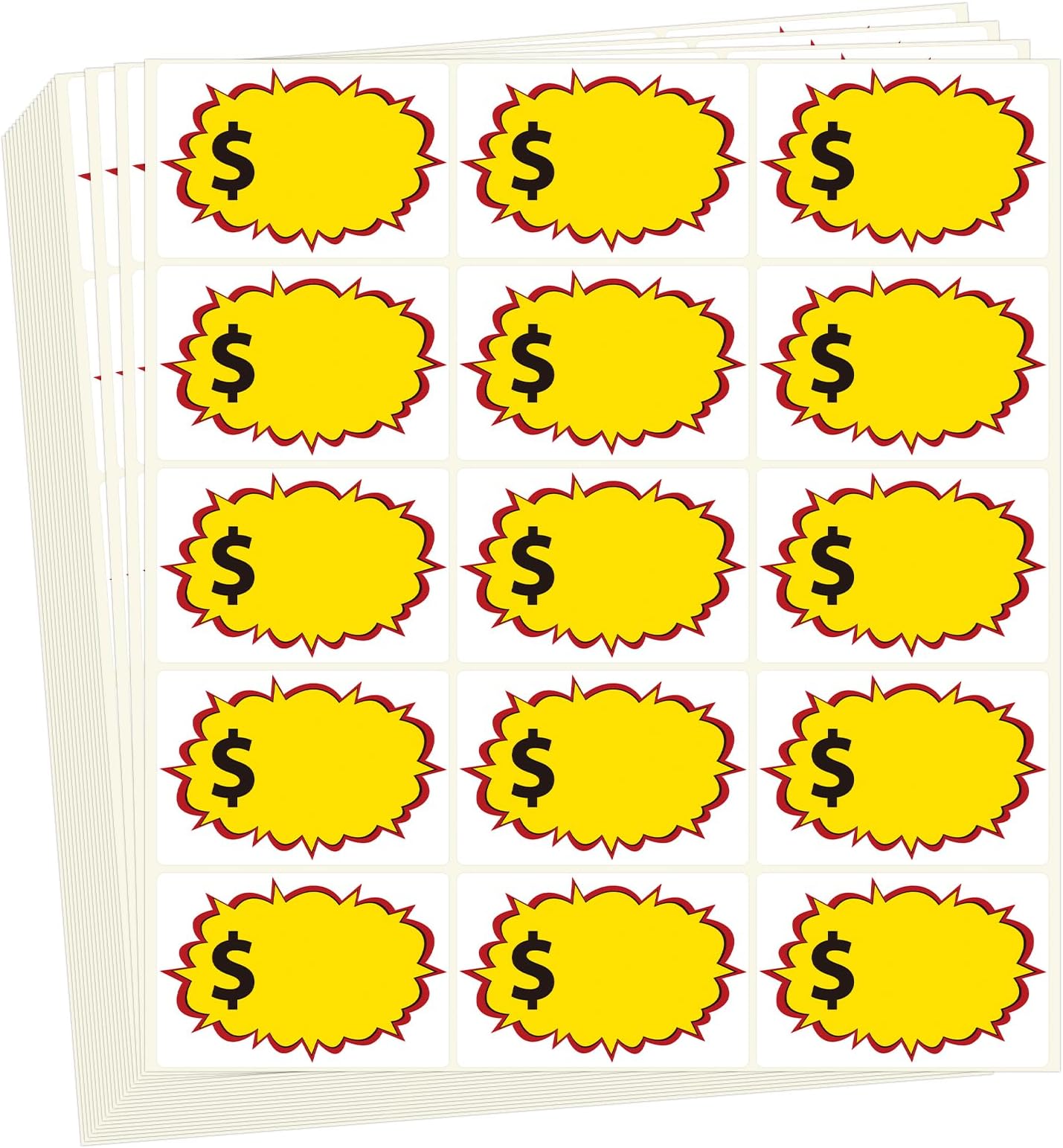 Amazon.com : 300 PCS 2"x3" Garage Sale Stickers, Adhesive Yard Sale ...