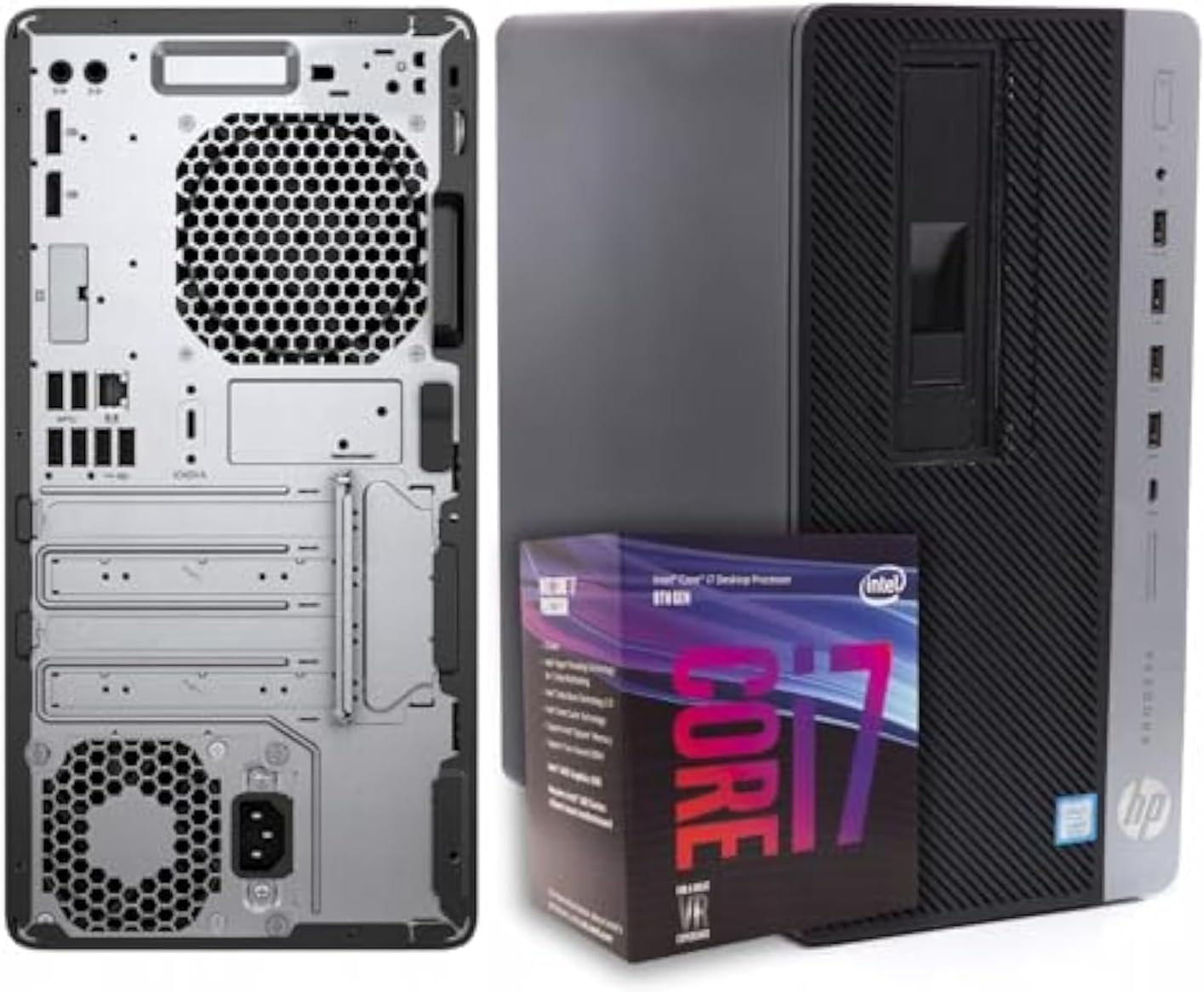 HP ProDesk 600 G4 Micro Tower Desktop Computer, Intel i7-8700 UP to 4 ...