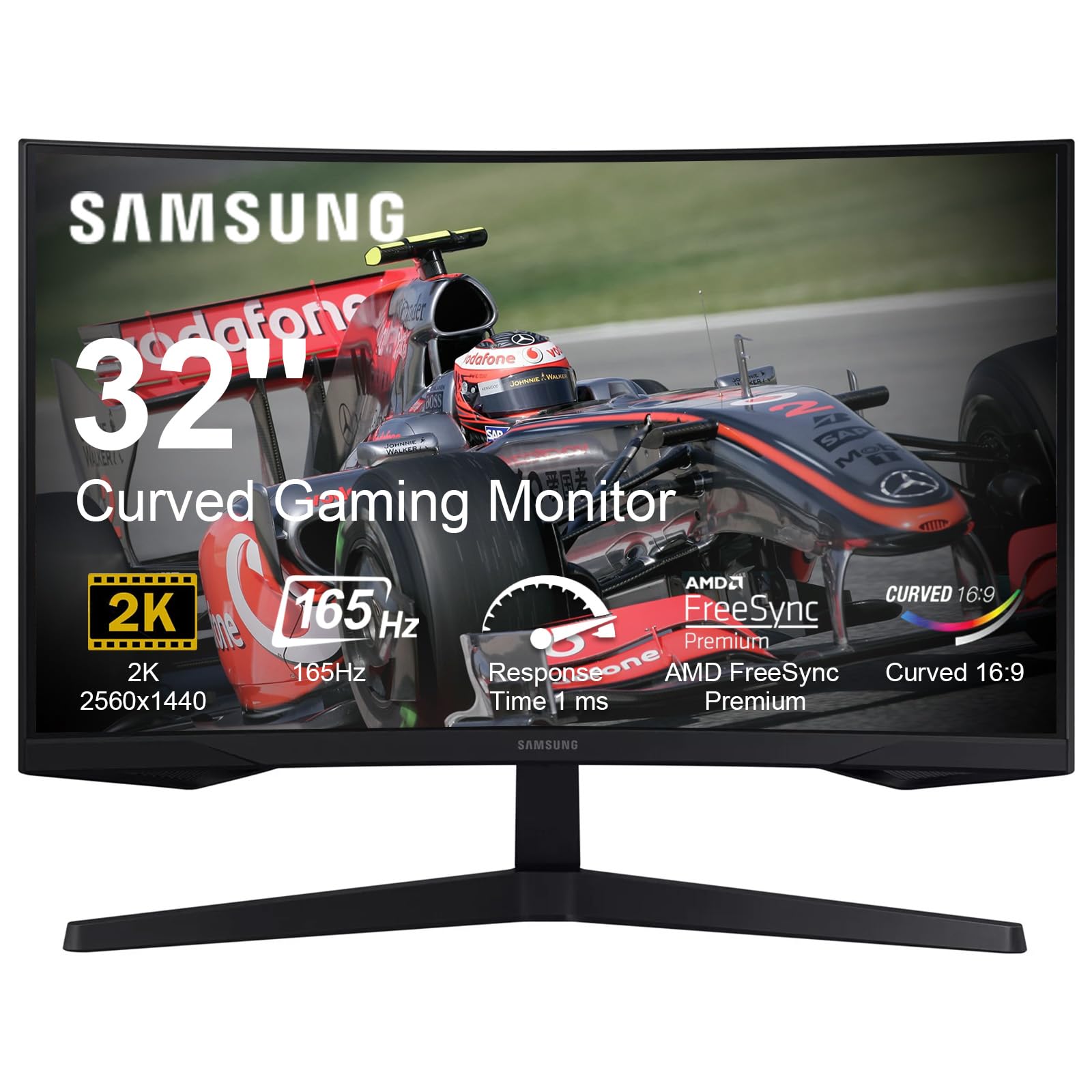 Amazon.com: SAMSUNG 32'' Odyssey G50A Gaming Monitor, QHD (2560 x 1440 ...