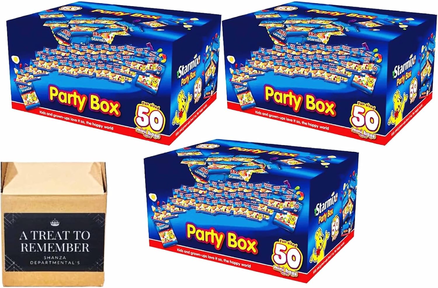 Starmix Party Box – 50 Mini Bags (16g Each, 800g Total) | Fruit, Cola ...