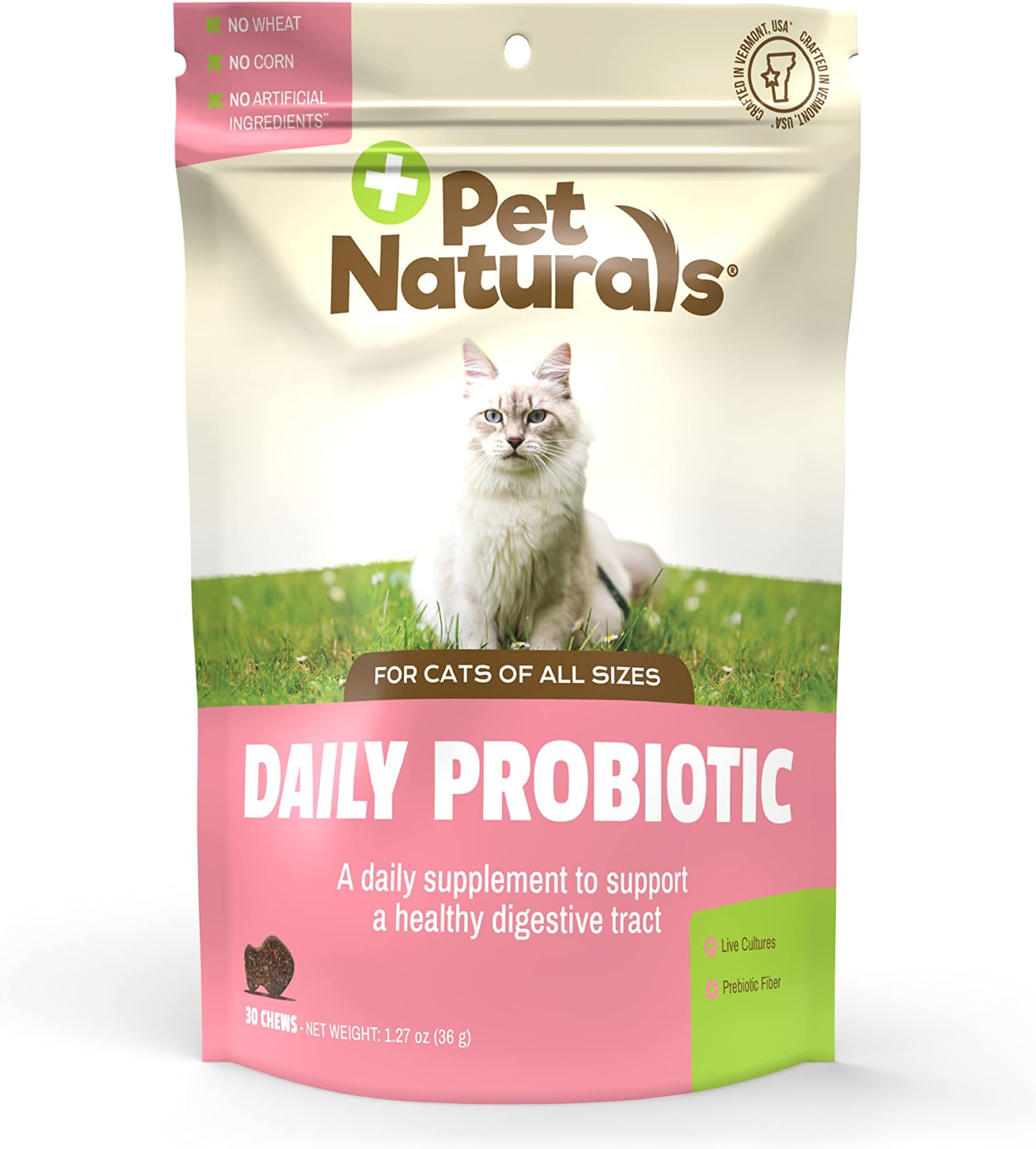 Amazon.com : Pet Naturals Daily Probiotic for Cats, 30 Chews ...