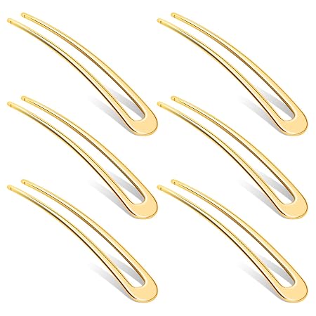 Amazon.com : 6 Pack U Shaped Hair Pins,Sublaga French Hair Pins Metal ...