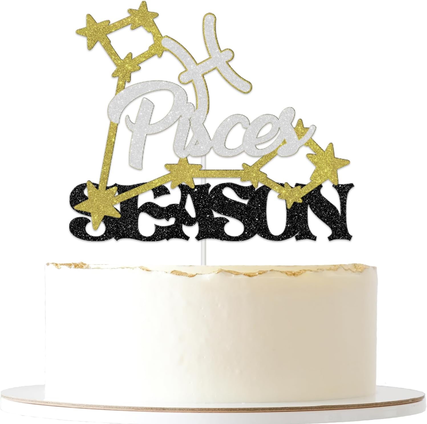 Amazon.com: ShuanQ Pisces Season Cake Topper - Pisces Star Sign ...
