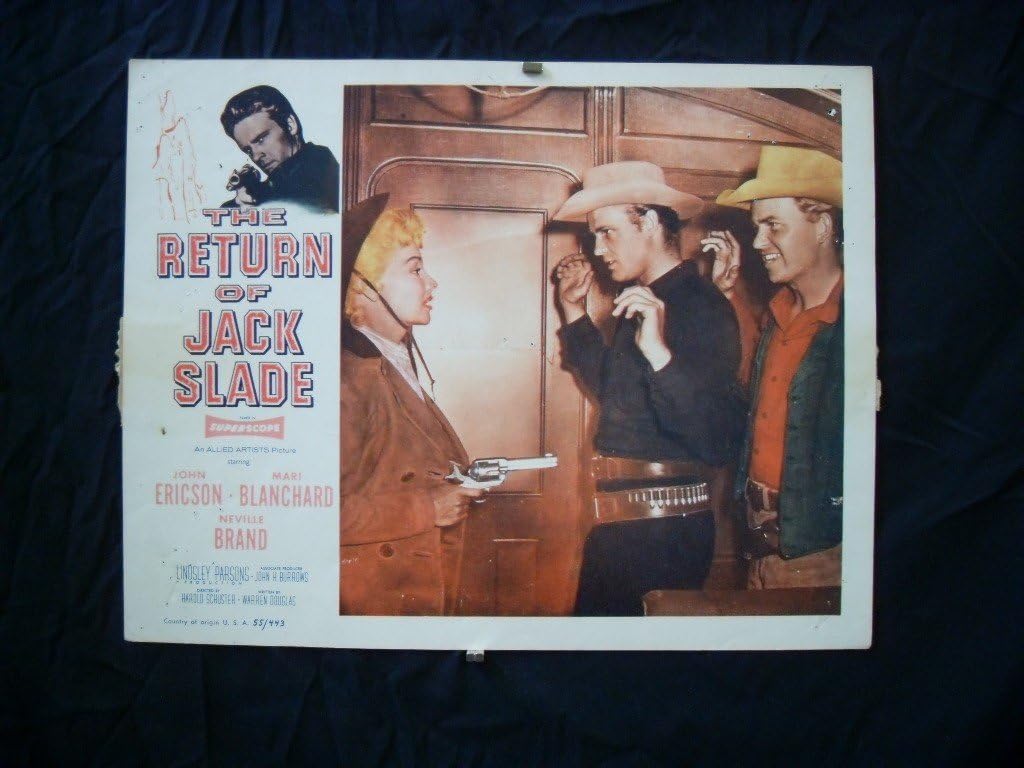Amazon.com: MOVIE POSTER: RETURN OF JACK SLADE-1955-JOHN ERICSON-11x14 ...