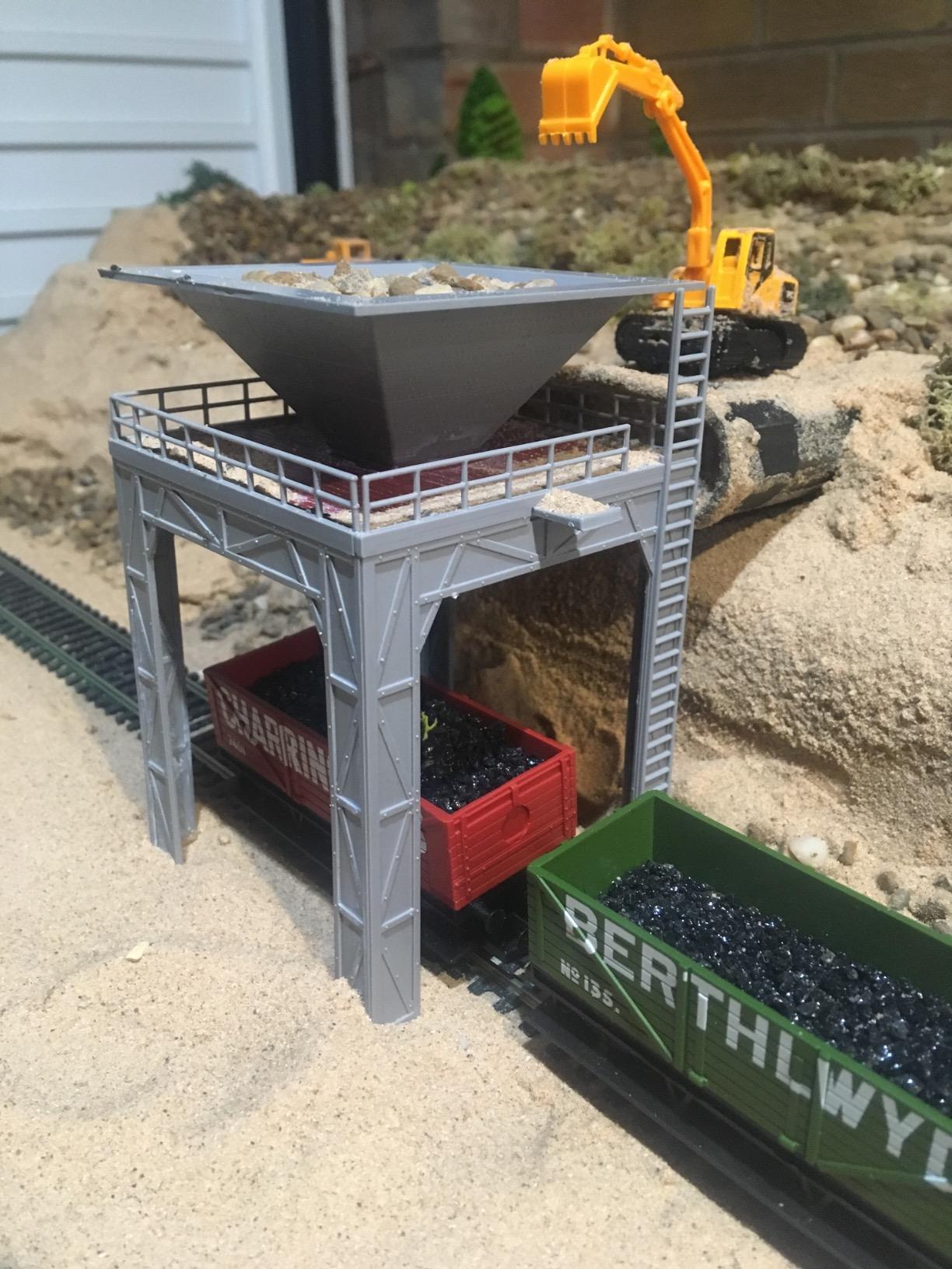 Knightwing Model Railway Coal, Gravel or Mineral Loader - OO Gauge ...