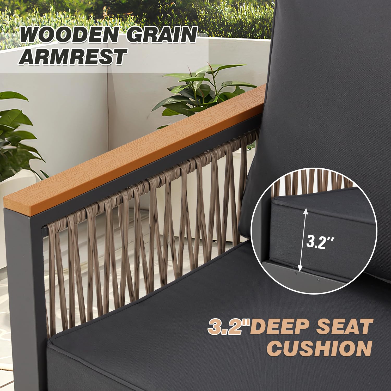 Wood Balcony Arms