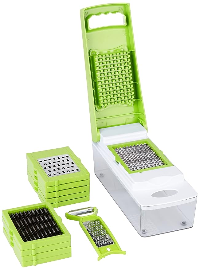 Buy Amazon Brand - Solimo 11-in-1 Plastic Multipurpose Vegetable and ...