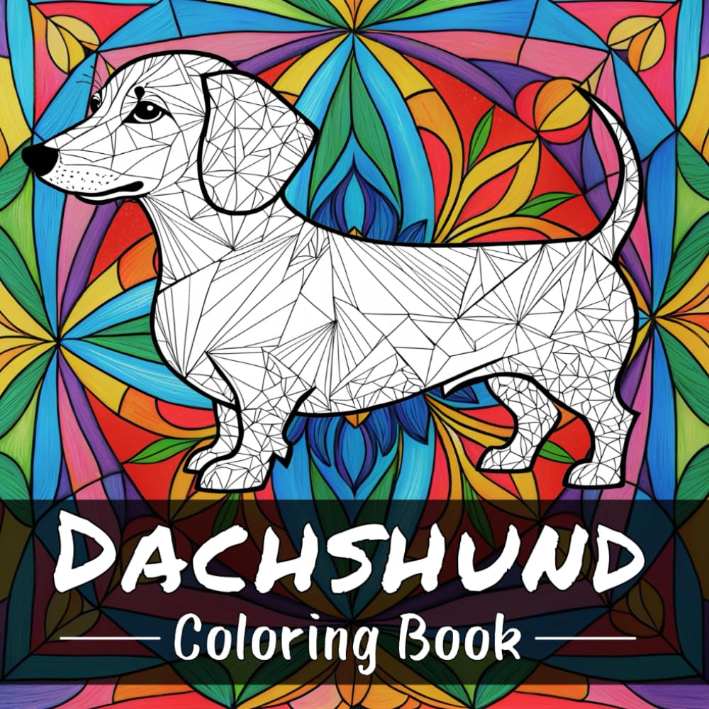 Amazon.com: Dachshund Coloring Book: 50 Relaxing Mandala Style Coloring ...