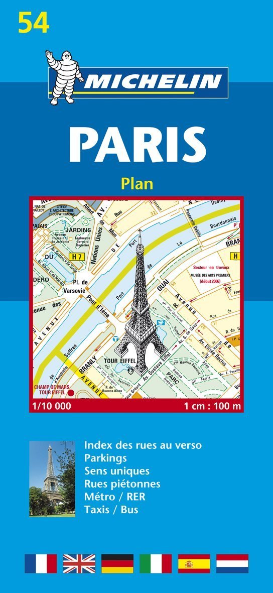Amazon | Michelin Paris Street Map (Michelin City Plans) | Michelin ...