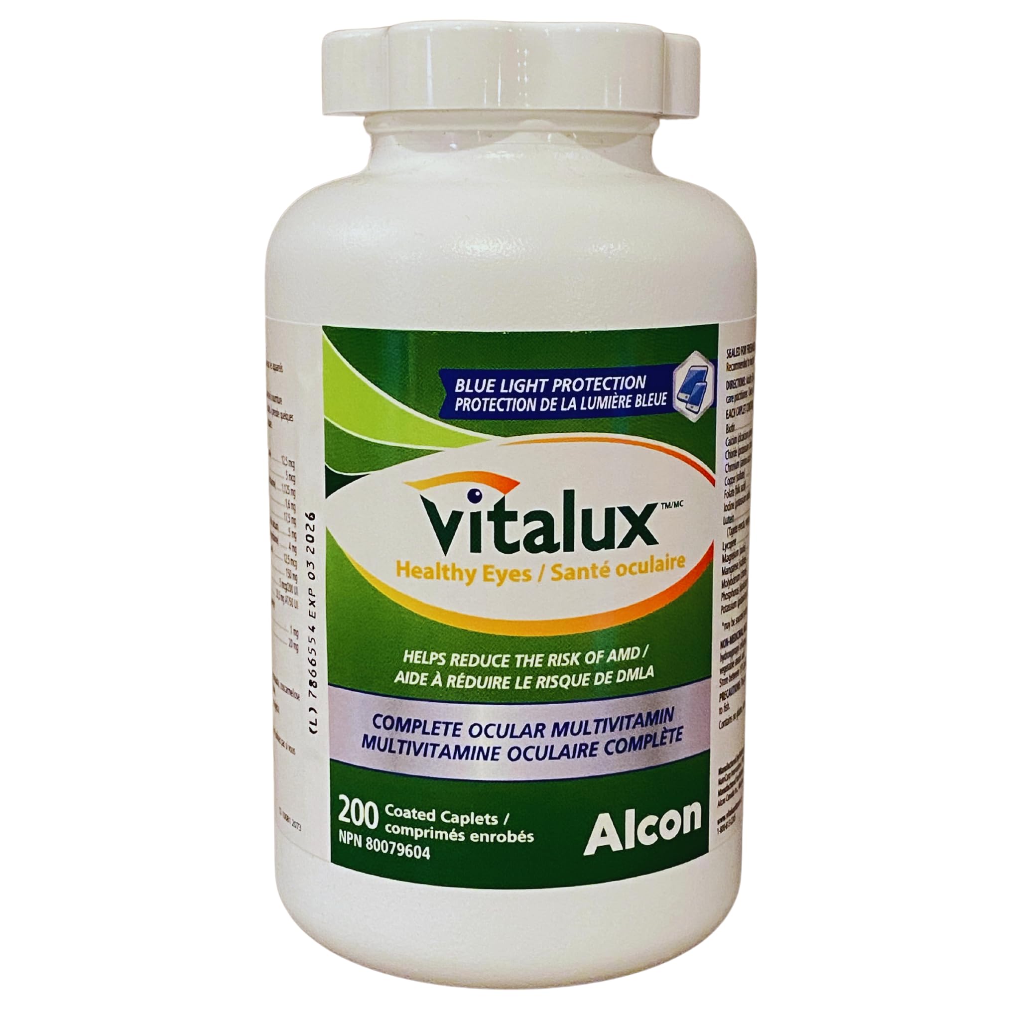 Vitalux Healthy Eyes Ocular Multivitamin/No beta-Carotene, Complete ...