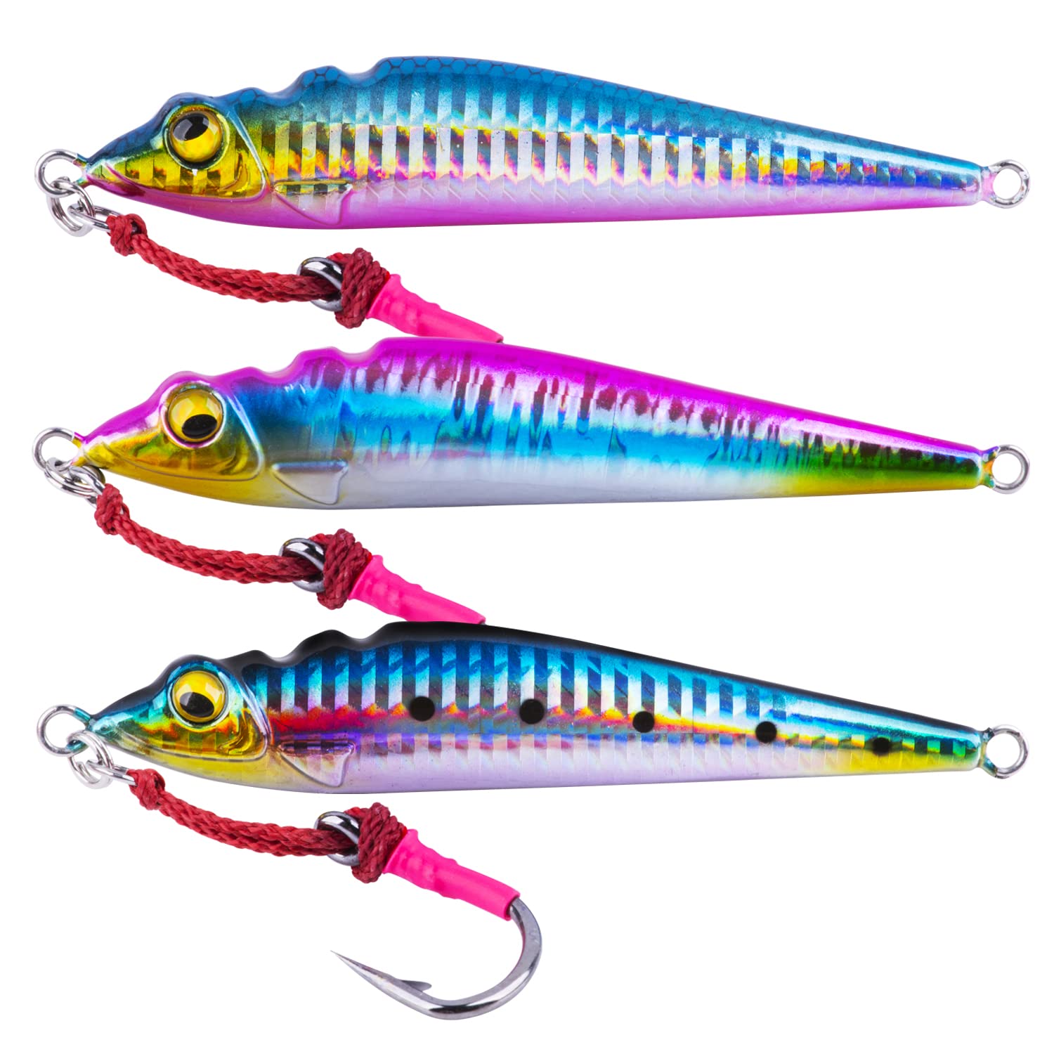 Goture Tuna Vertical Fishing Jigs Luminous Salmon Jigs Saltwater Fishing | Desertcart INDIA