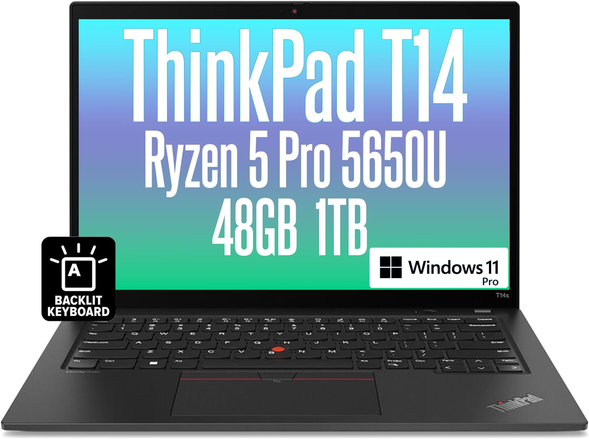 Amazon.com: Lenovo ThinkPad T14 Gen 3 Intel Core i7-1260P, 12C, 14 ...