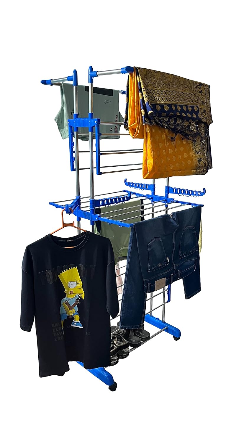 SONMART Jumbo 4 Layer 2 Pole Heavy Duty Made in India Movable Foldable ...