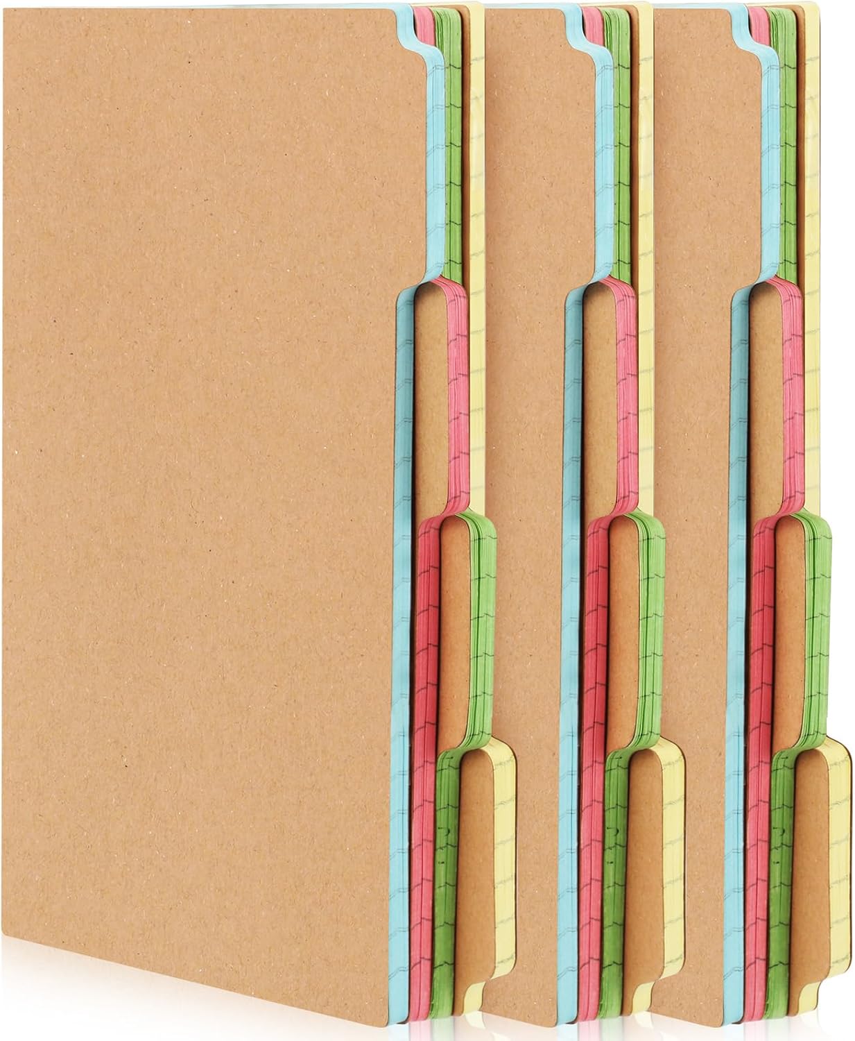 Amazon.com: Fulmoon 12 Pcs Tab Notebook 5.5 x 8.5'' A5 Journal Notebook ...