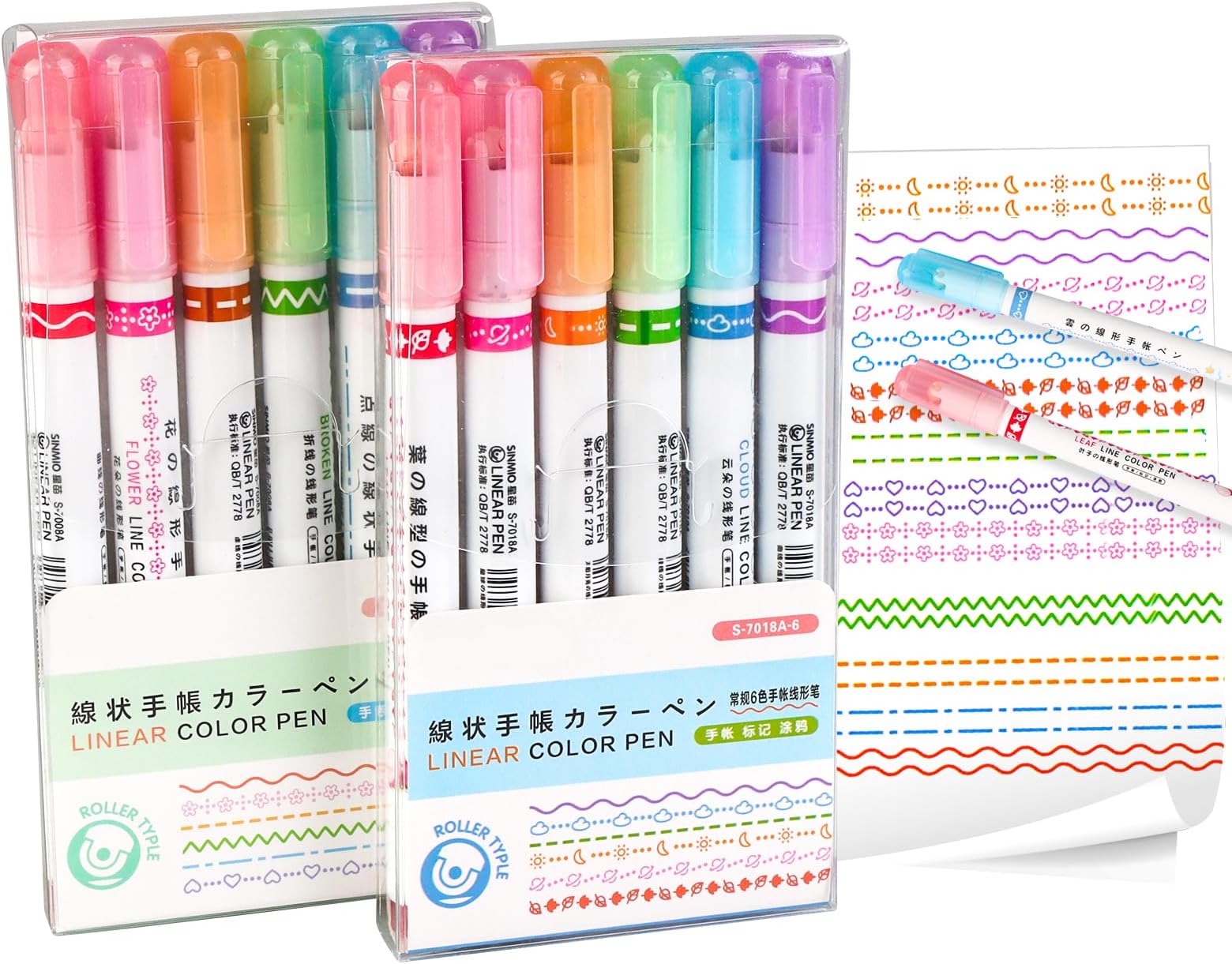 Amazon.com : GROTOLY 2025 New Magic Border Pens for Paper 12pcs Grace ...