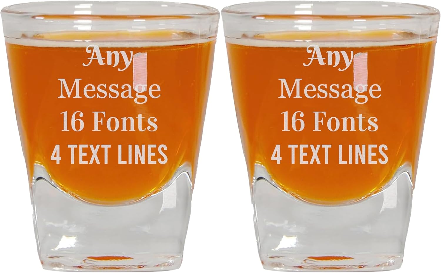 Amazon.com | Personalized Shot Glass Bulk Pack, 3oz Custom Text & Name ...