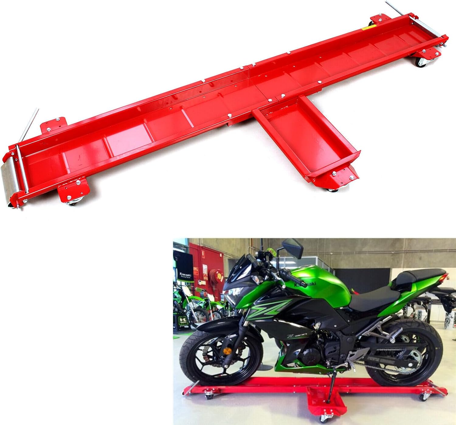 AMTULA Motorcycle Dolly Side Stand Motorbike Centre Stand Motorcycle ...