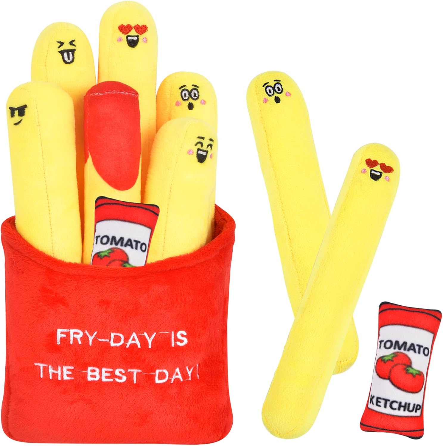 Amazon.com: French Fries Food Plush, Cute Funny Stuffed Plushie Pillow ...