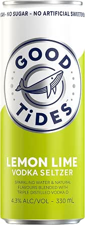 Good Tides Hard Seltzer Lemon Lime 24 x 330mL : Amazon.com.au: Pantry ...