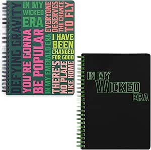 Amazon.com : Steel Mill & Co Wicked Word Art 8.25" x 6.25" Mini Spiral ...