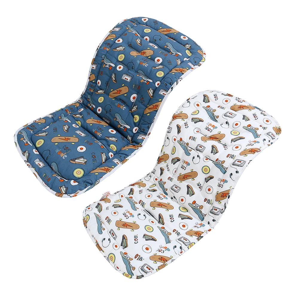 Amazon.com: Baby Stroller Cushion 100% Cotton Carriage Cushion ...